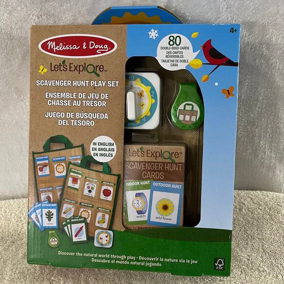 Melissa & Doug | Games | Melissa Doug Lets Explore Scavenger Hunt Play ...